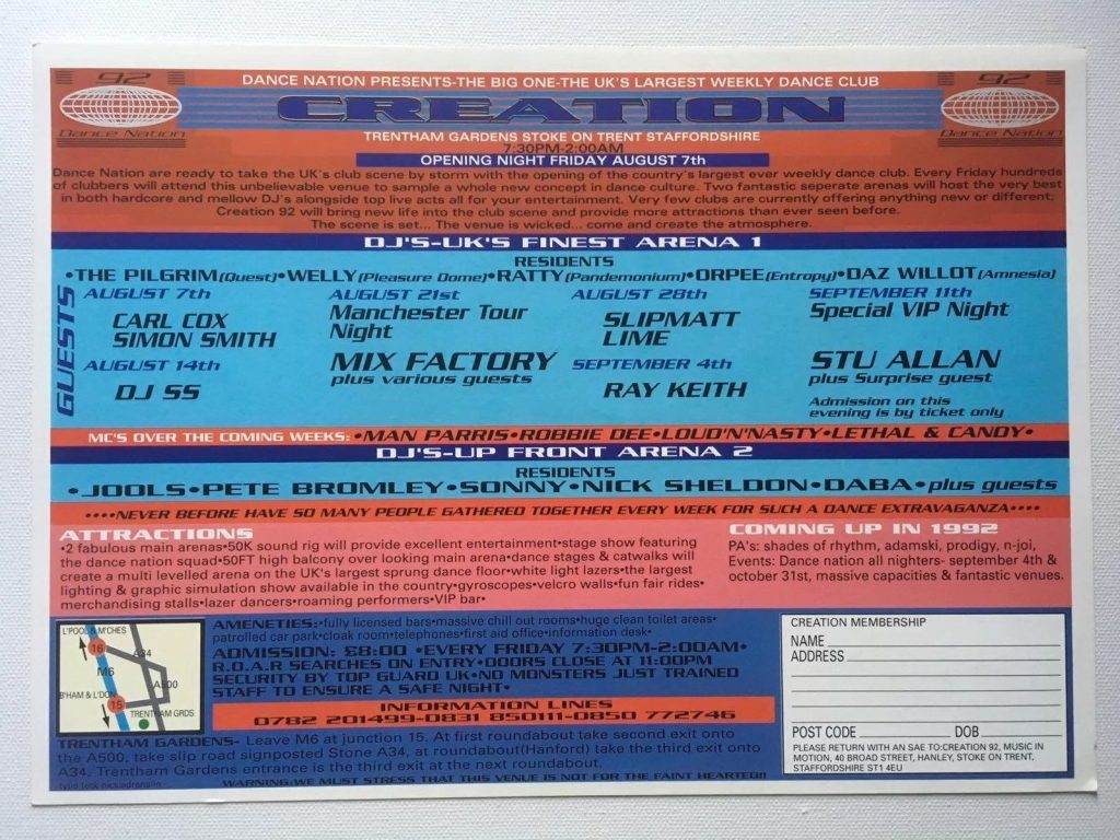 Classic Rave Flyers Archive of UK Warehouse Parties and Club Nights