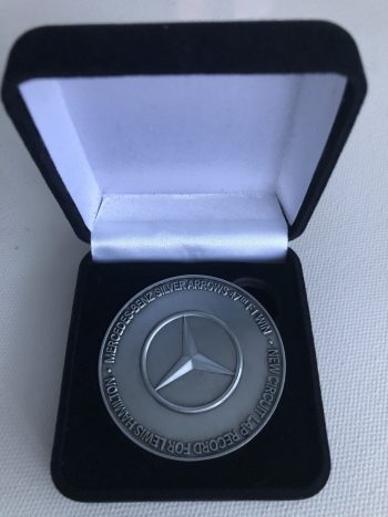 Genuine Mercedes Benz Commemorative F1 Medal from 2016 Bahrain GP (1644 ...