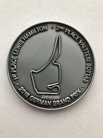 Genuine Mercedes Benz Commemorative F1 Medal from 2018 German GP (2245 ...