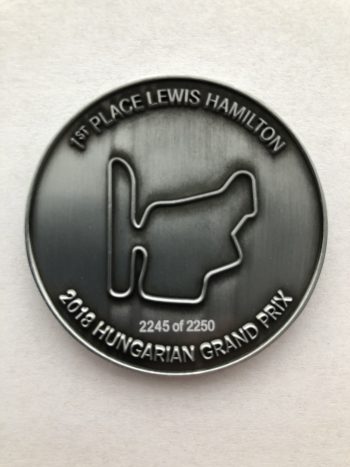 Genuine Mercedes Benz Commemorative F1 Medal from 2018 Hungarian GP ...