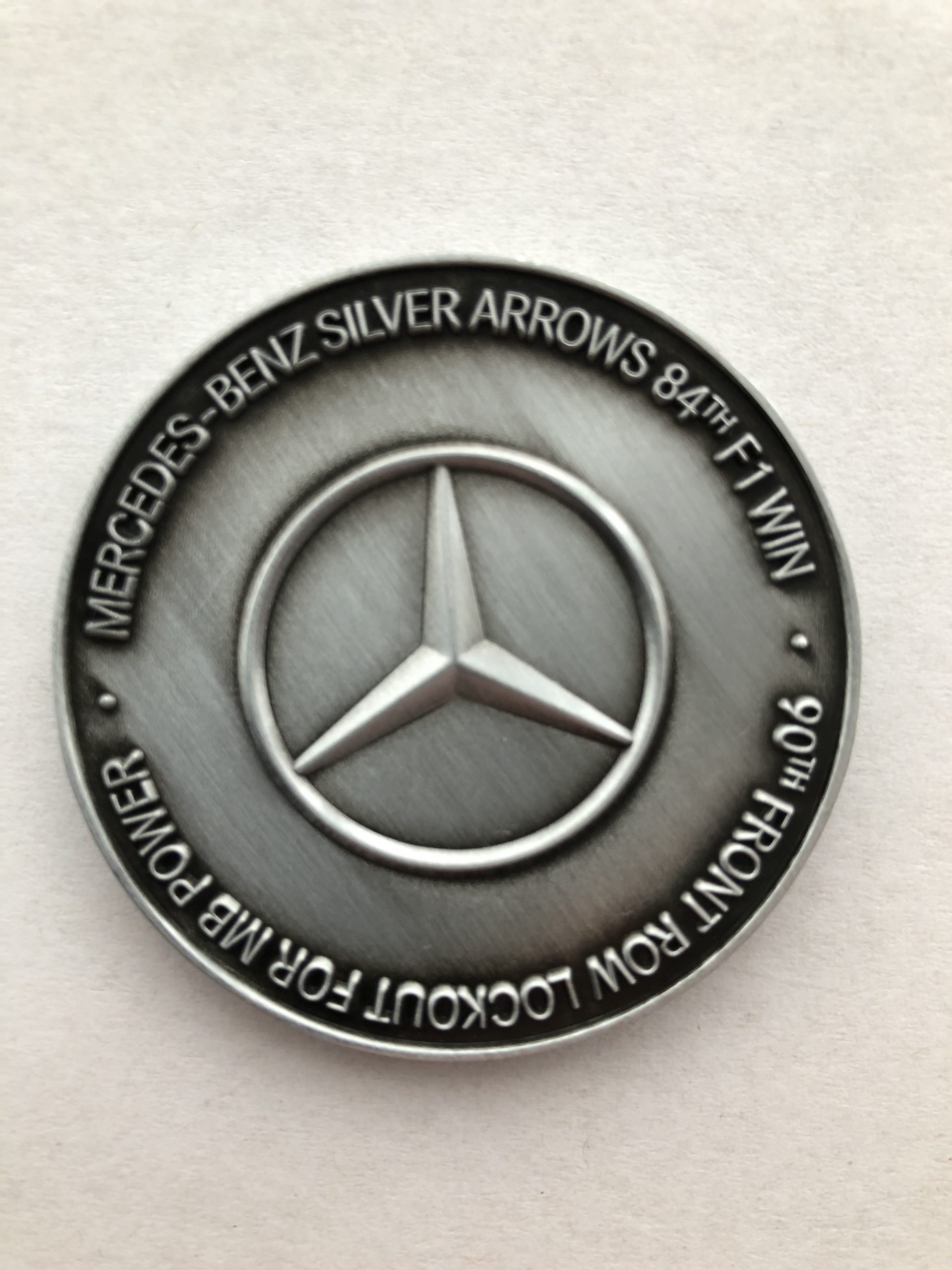 Genuine Mercedes Benz Commemorative F1 Medal from 2018 Russian GP (2245 ...