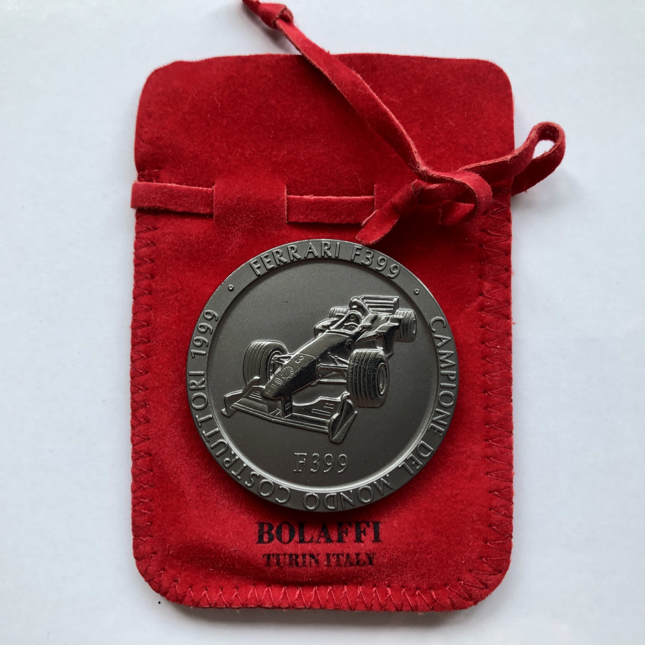 Official Ferrari F1 1999 Constructors World Champion Bolaffi Medal ...