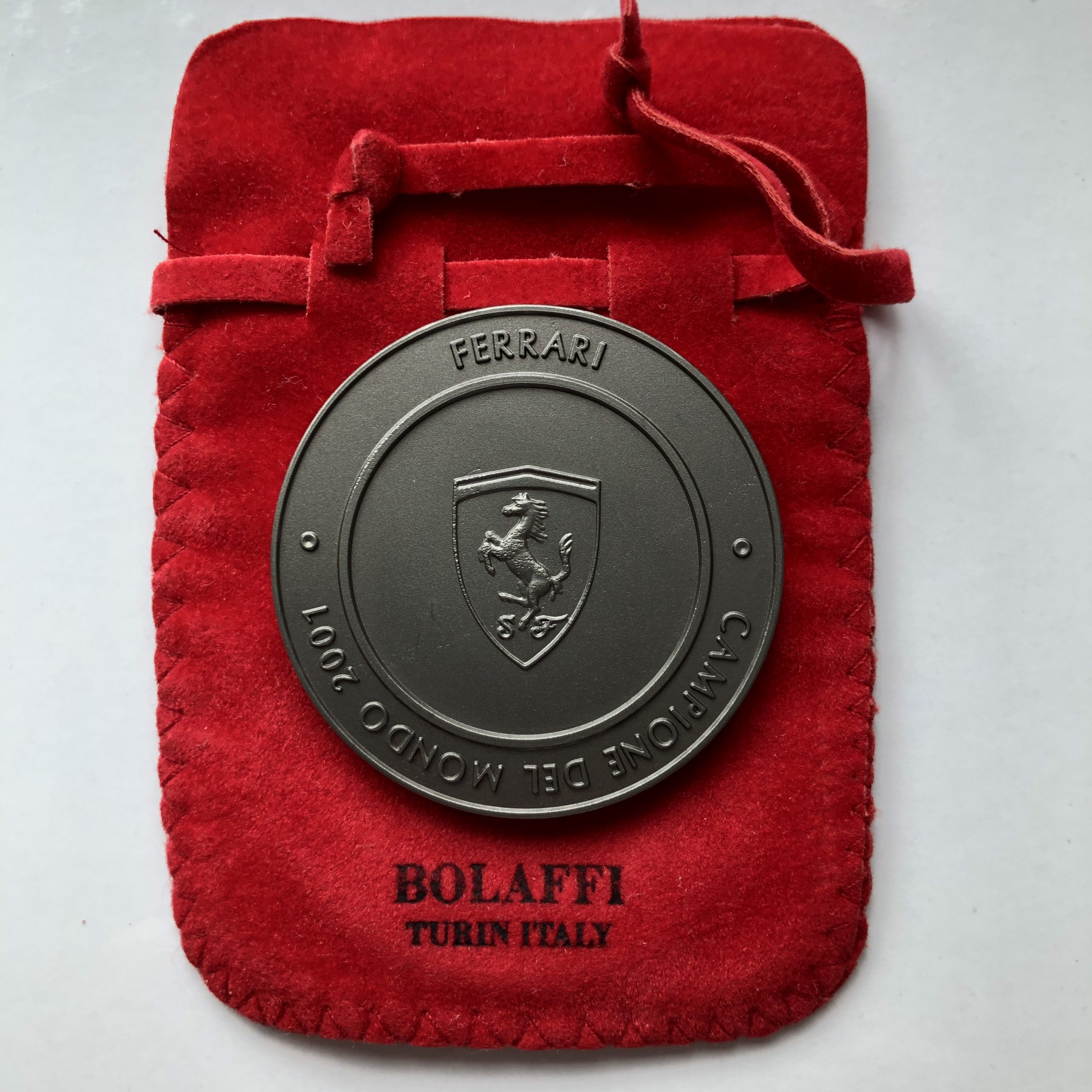 Official Ferrari F1 World Championship 2001 Bolaffi Medal / Coin ...