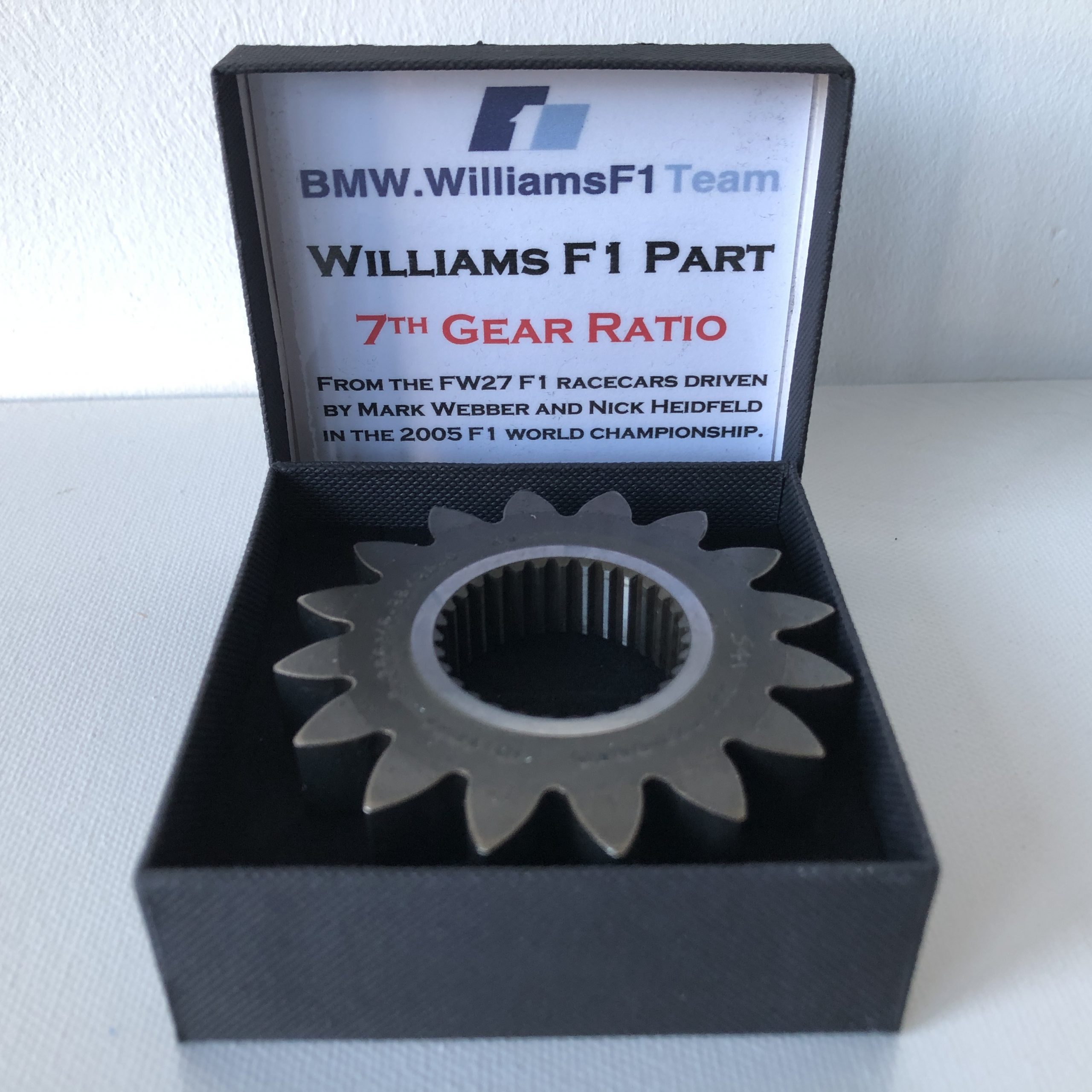 Genuine Williams FW27 Gearbox Cog (7th Gear Ratio) from 2005 [Mark ...