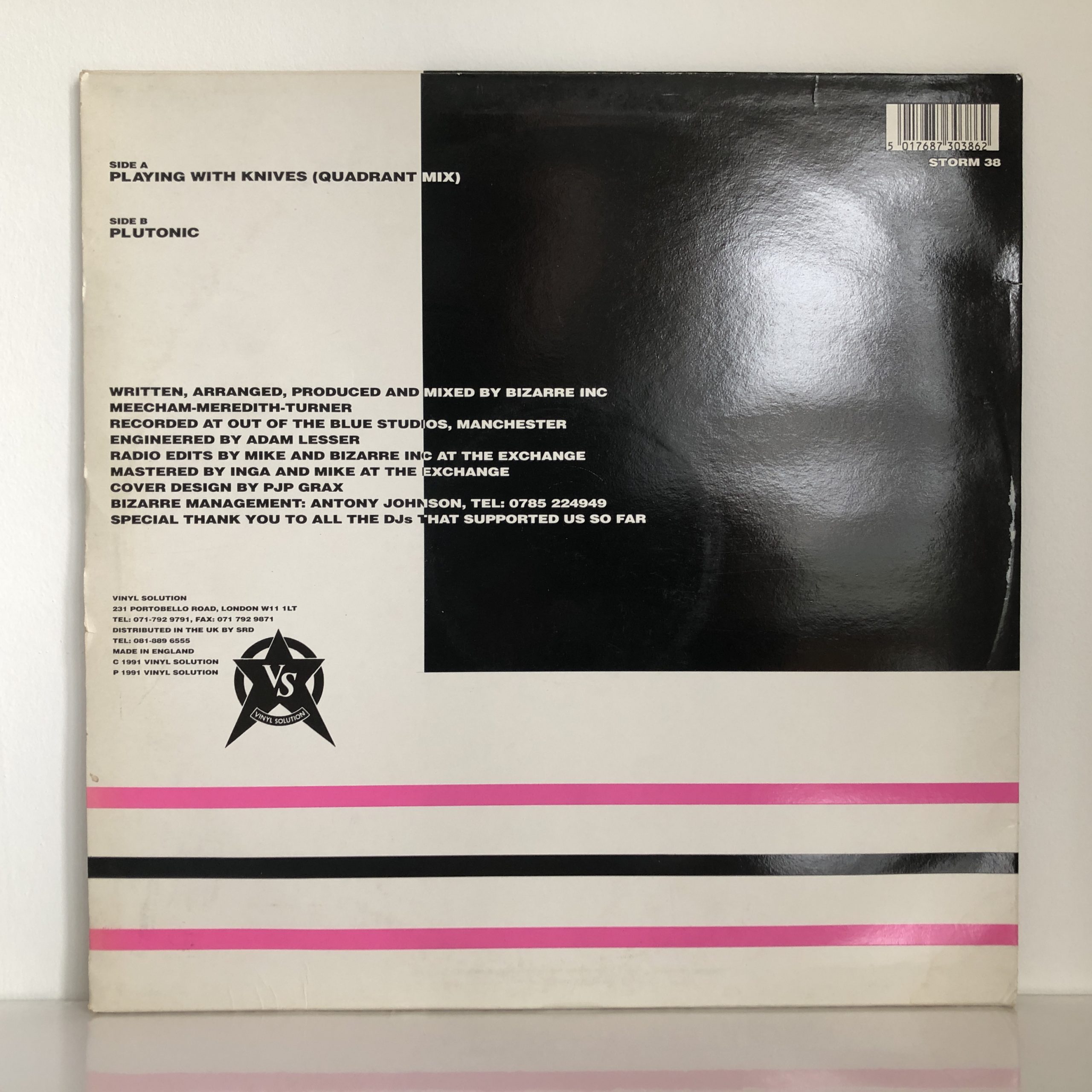 Bizarre Inc - Playing With Knives / Plutonic (12") | CLASSICTRAX.CO.UK