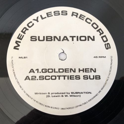 Subnation - Golden Hen / Scotties Sub (12") | CLASSICTRAX.CO.UK