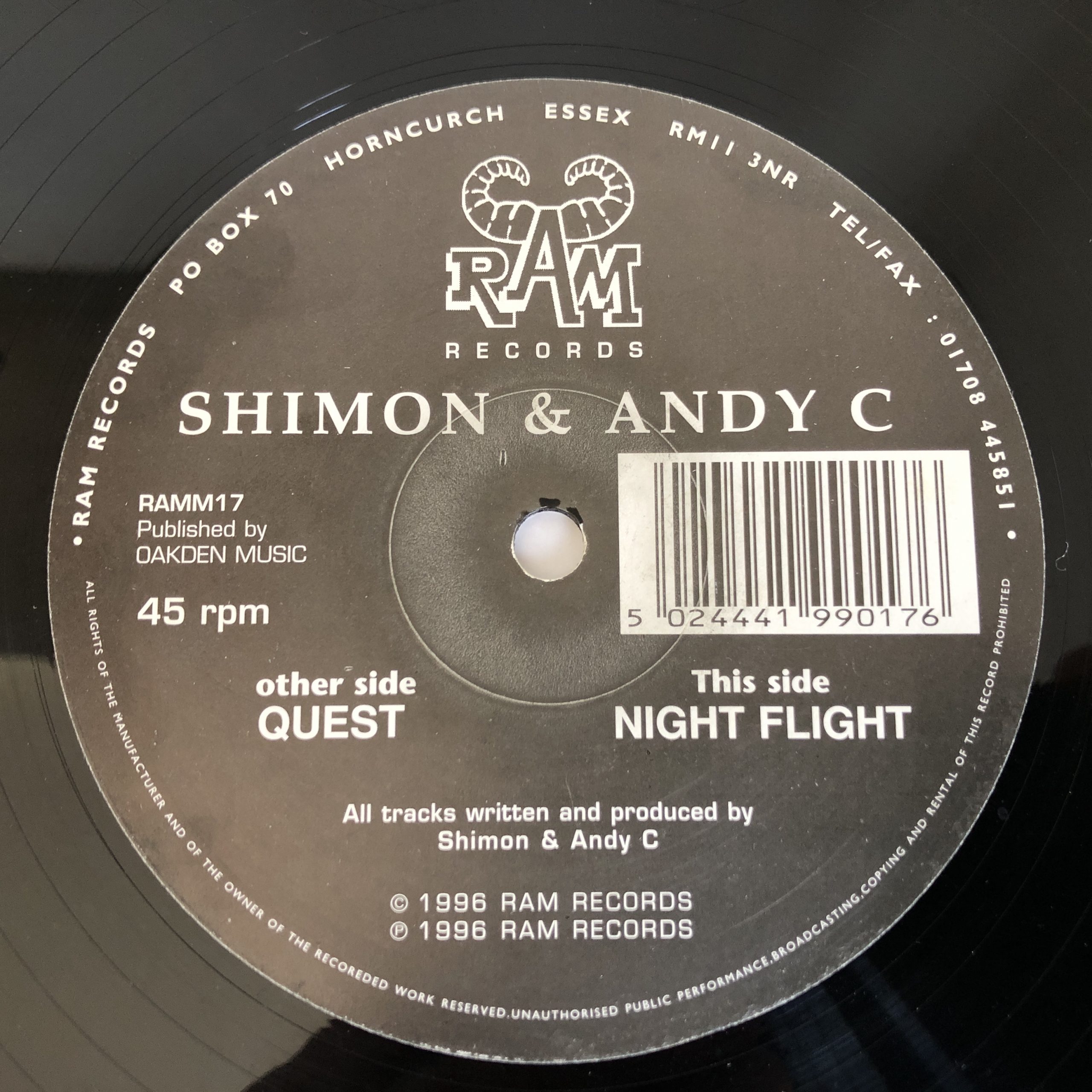 Shimon & Andy C - Quest / Night Flight (12") | CLASSICTRAX.CO.UK