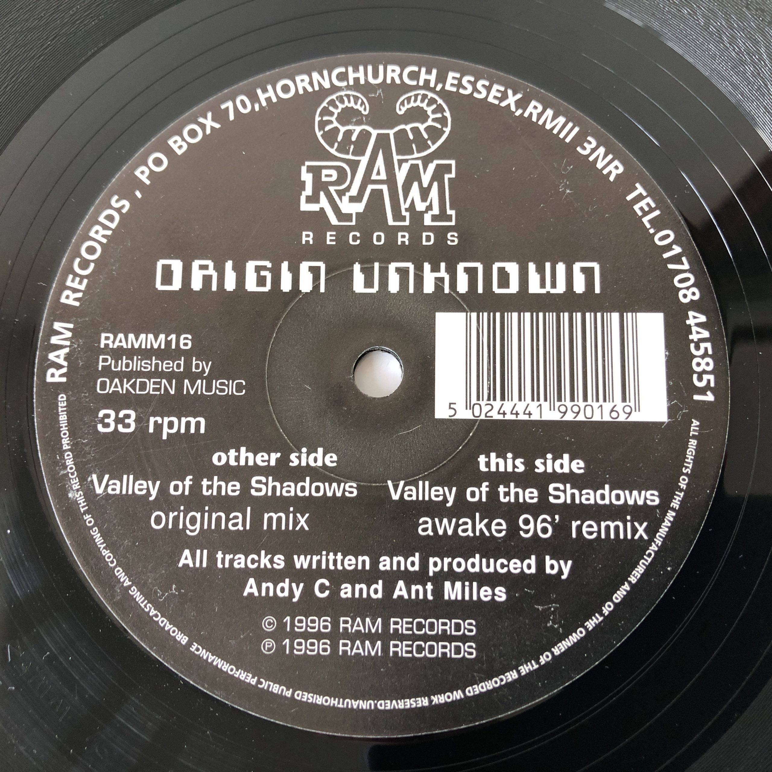 Origin Unknown Valley Of The Shadows 12 Classictrax Co Uk