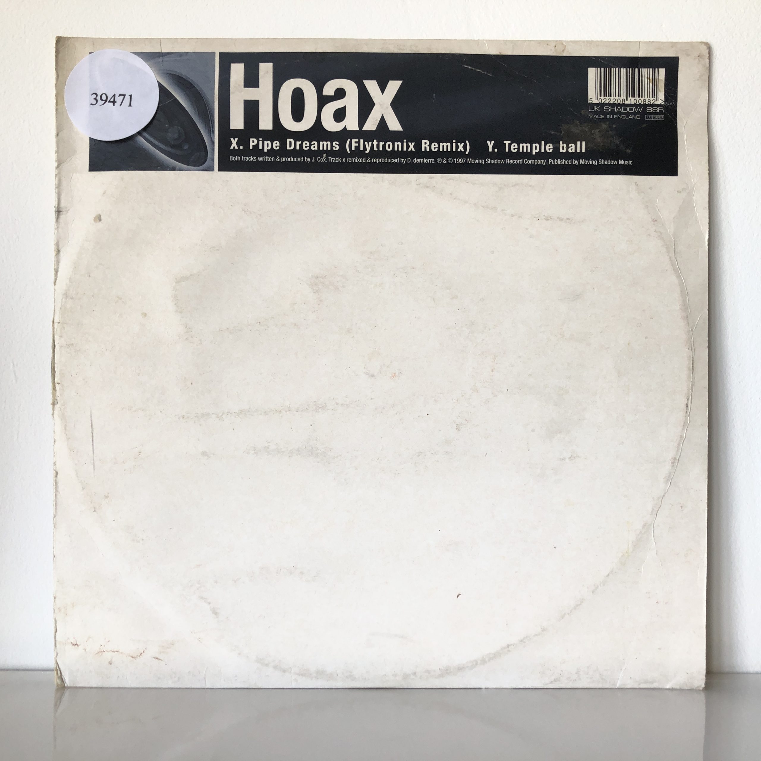 Hoax - Pipe Dreams (Flytronix Remix) / Temple Ball (10") | Classic Trax
