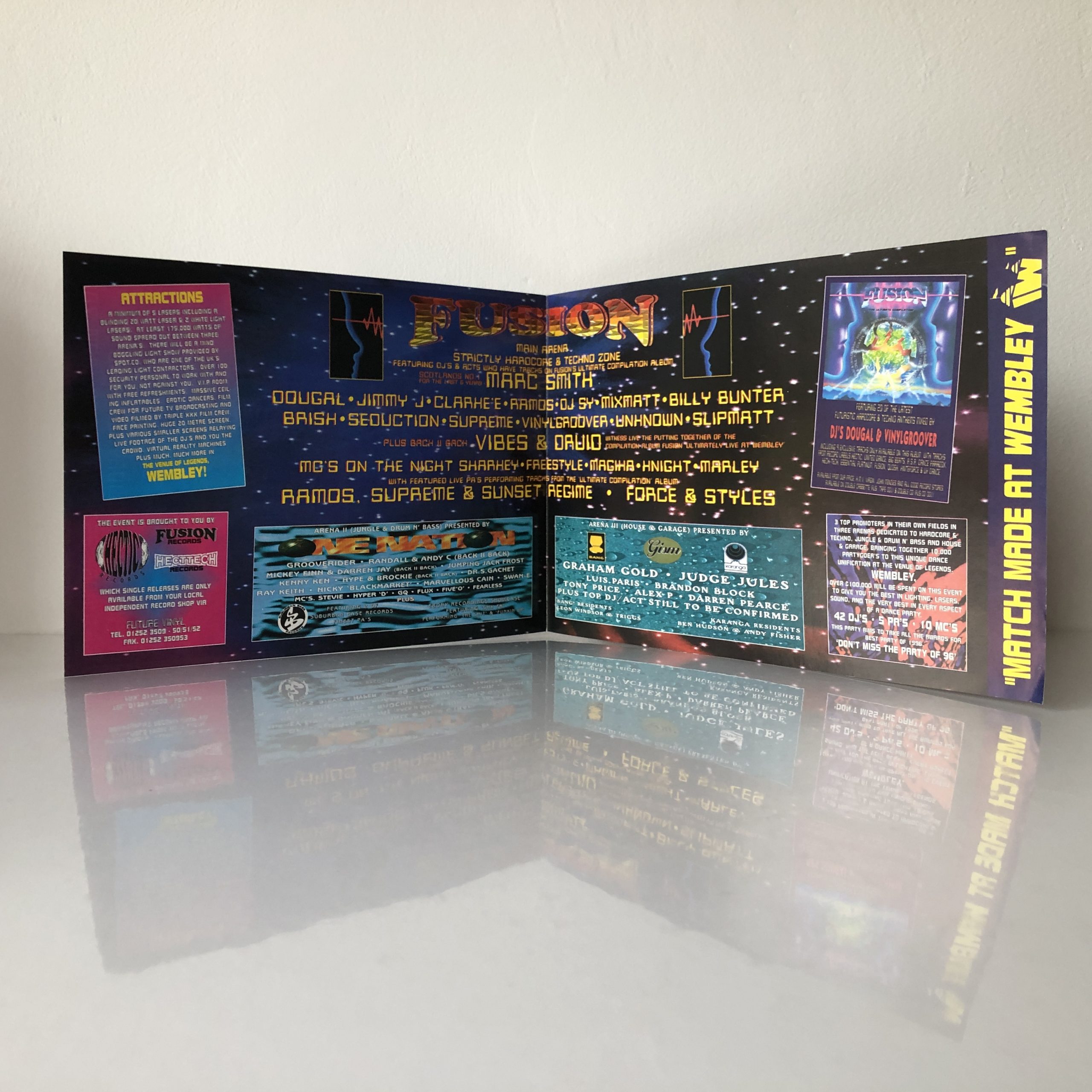 Fusion - 25th May 1996 - Wembley | CLASSICTRAX.CO.UK