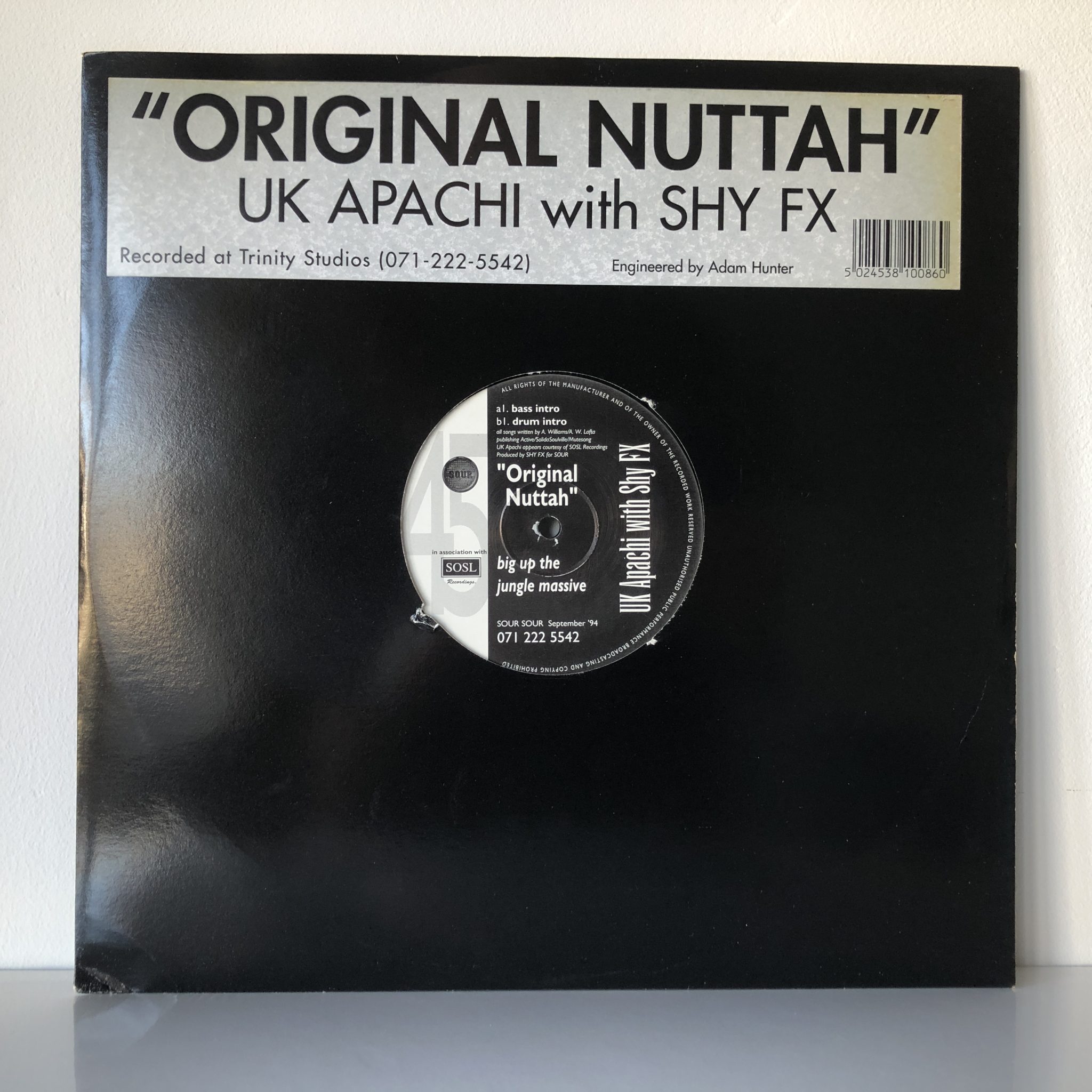 UK Apachi With Shy FX - Original Nuttah (12") | CLASSICTRAX.CO.UK